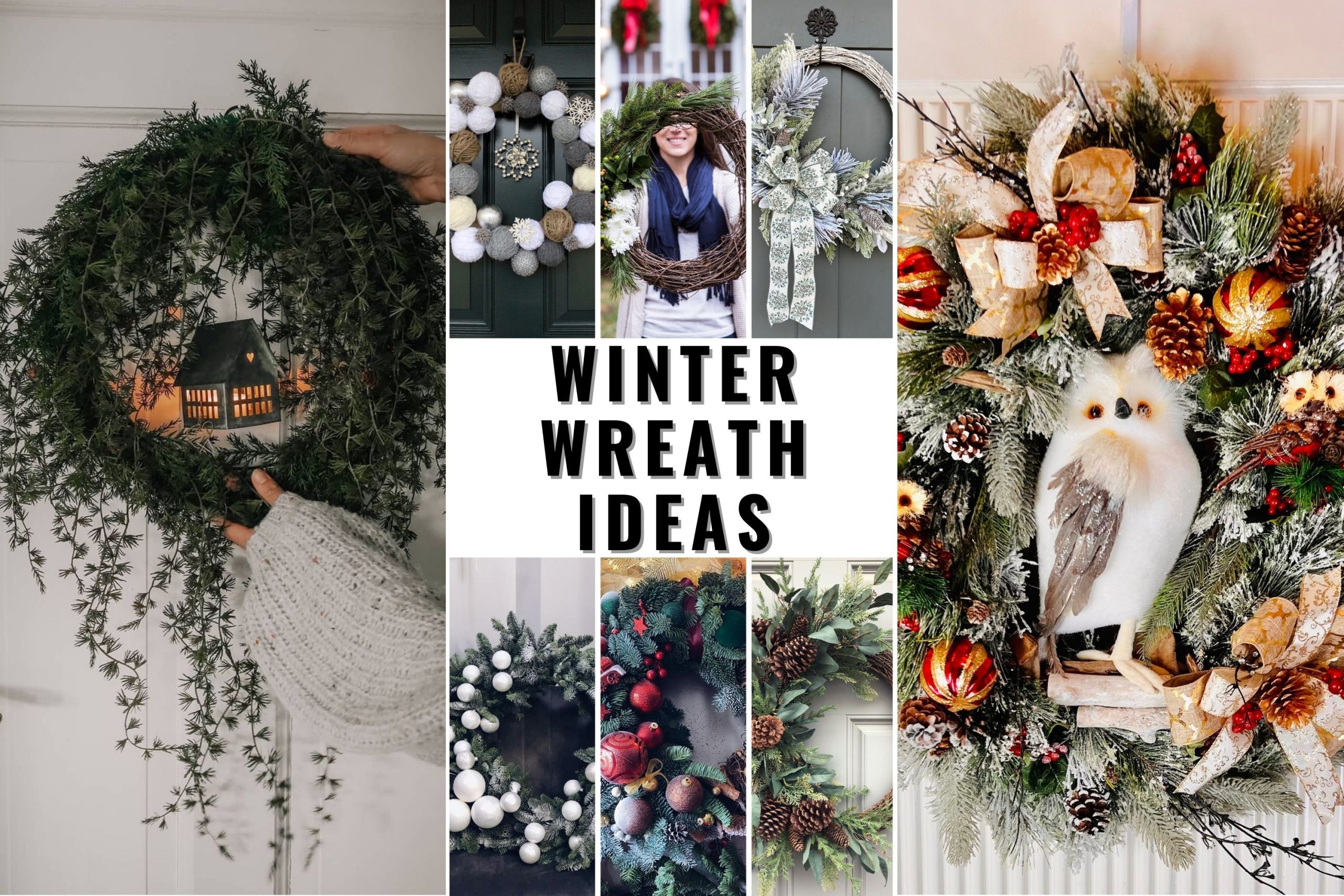 31 Winter Wreath Ideas to Transform Your Front Door into a Holiday ...