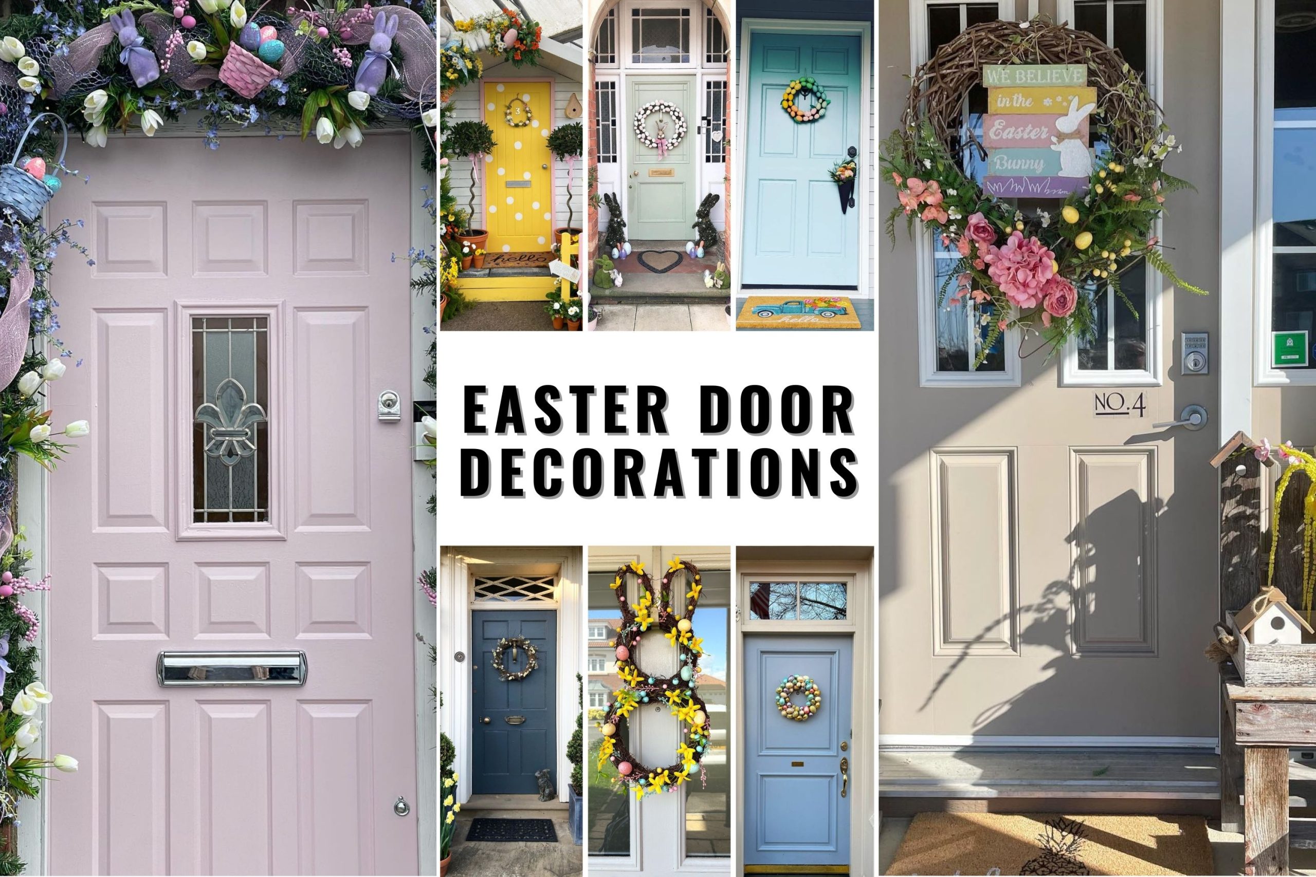 24 Easter Door Decorations to Brighten Your Home and Welcome Spring ...