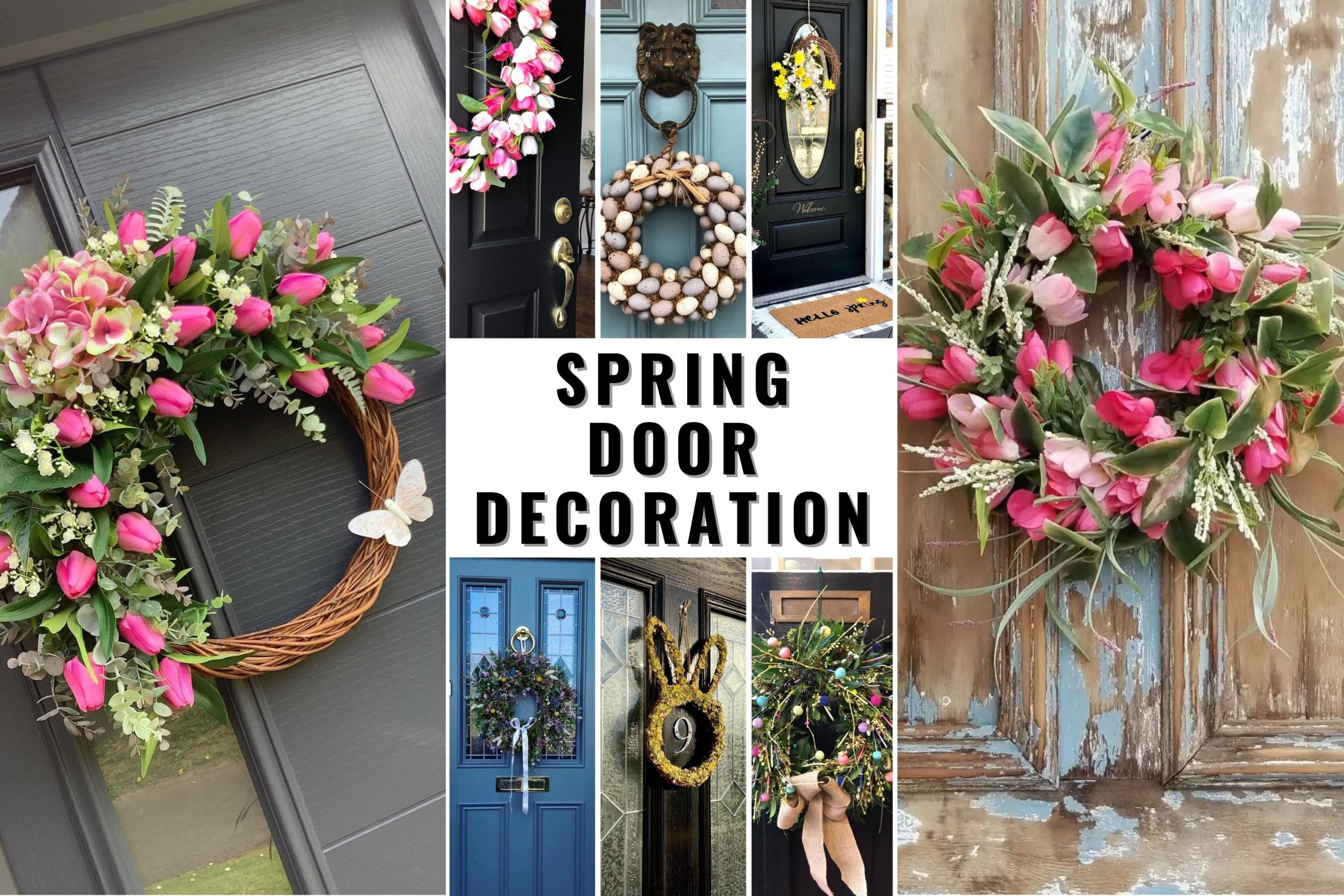 25 Fresh Spring Door Decoration Ideas to Welcome the Season in Style ...