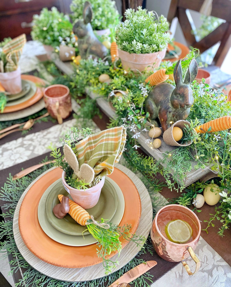 30 Fresh Farmhouse Easter Decor Ideas for a Chic 2025 Celebration ...