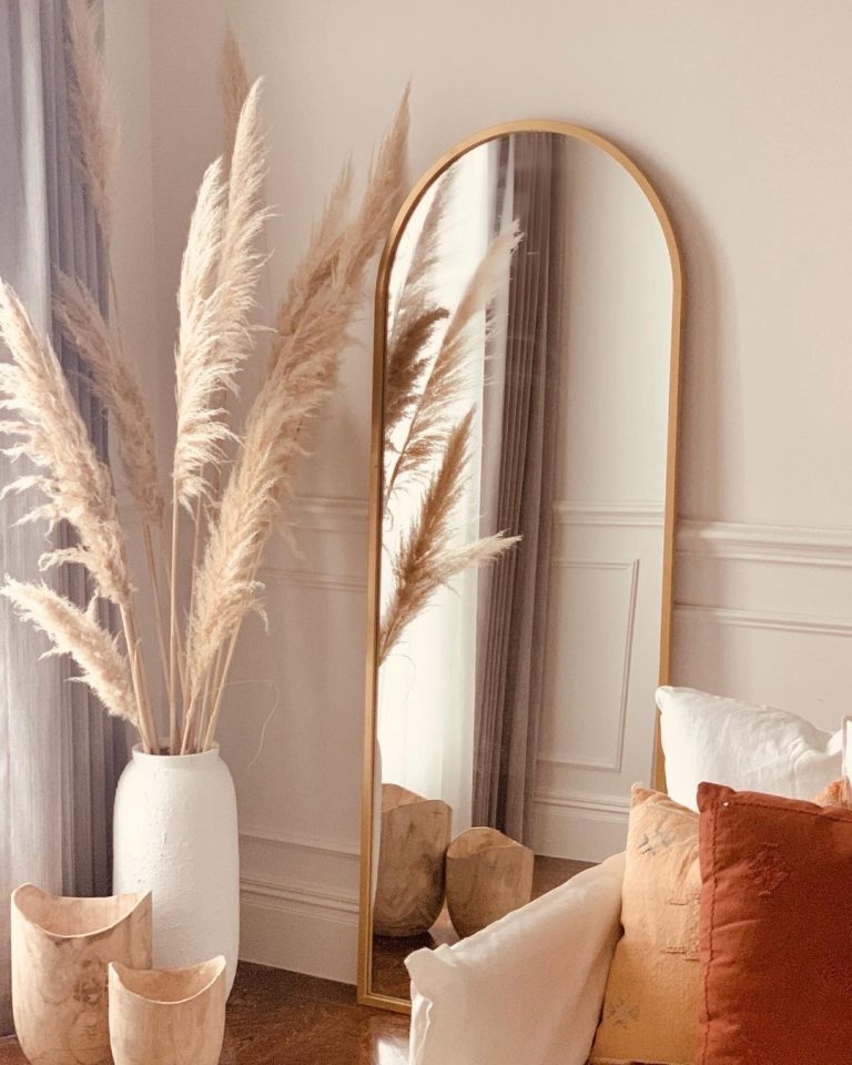 35 Trending Standing Mirror Decorating Ideas for Modern Homes ...