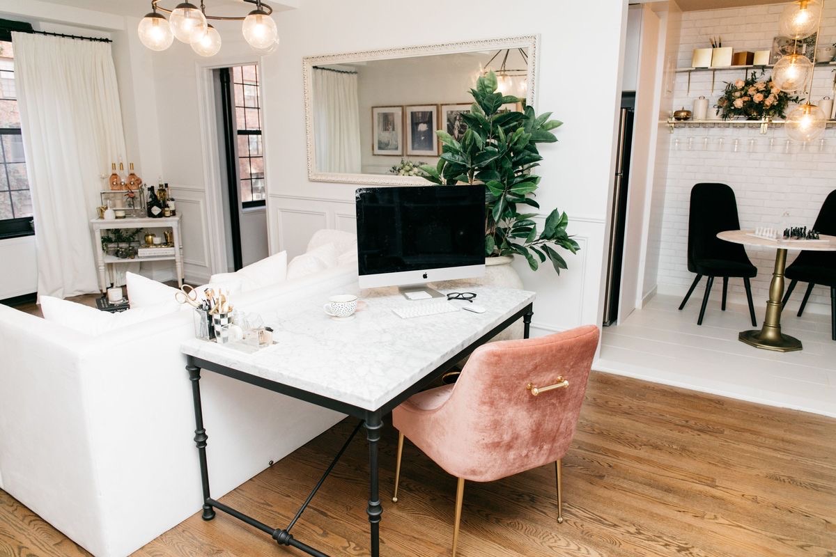 31 Home Office in Living Room Ideas for Stylish Productivity | Trends ...