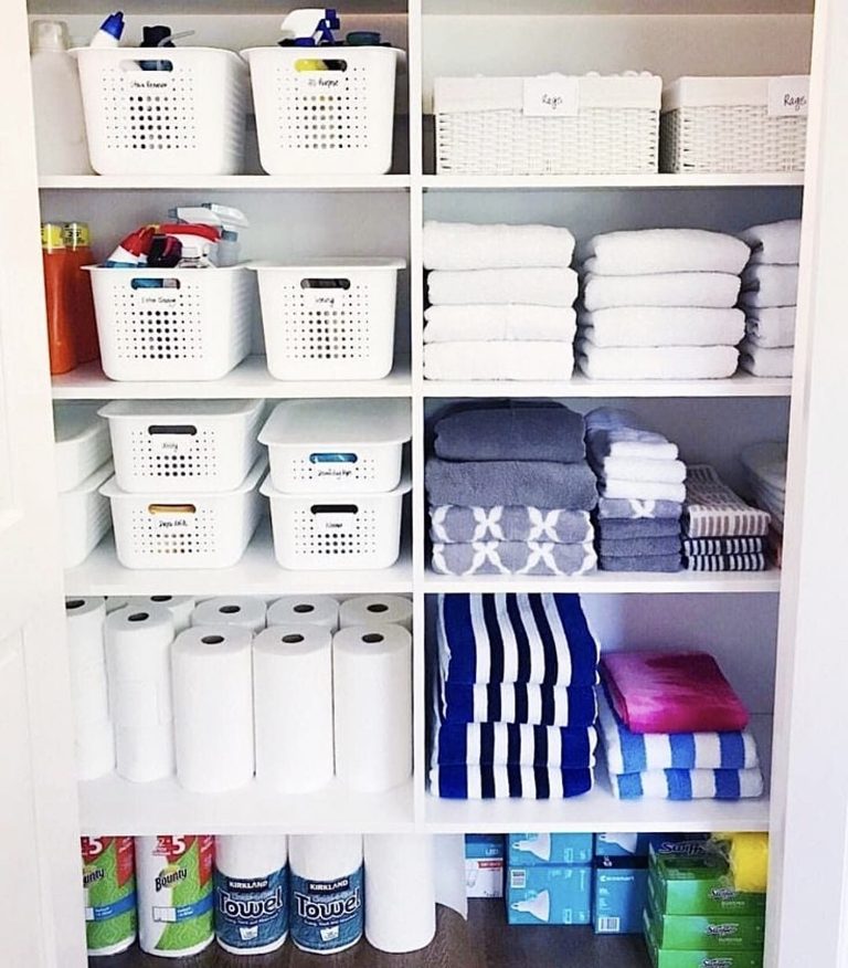 Top 29 Large Linen Closet Organization Strategies for Modern Homes ...