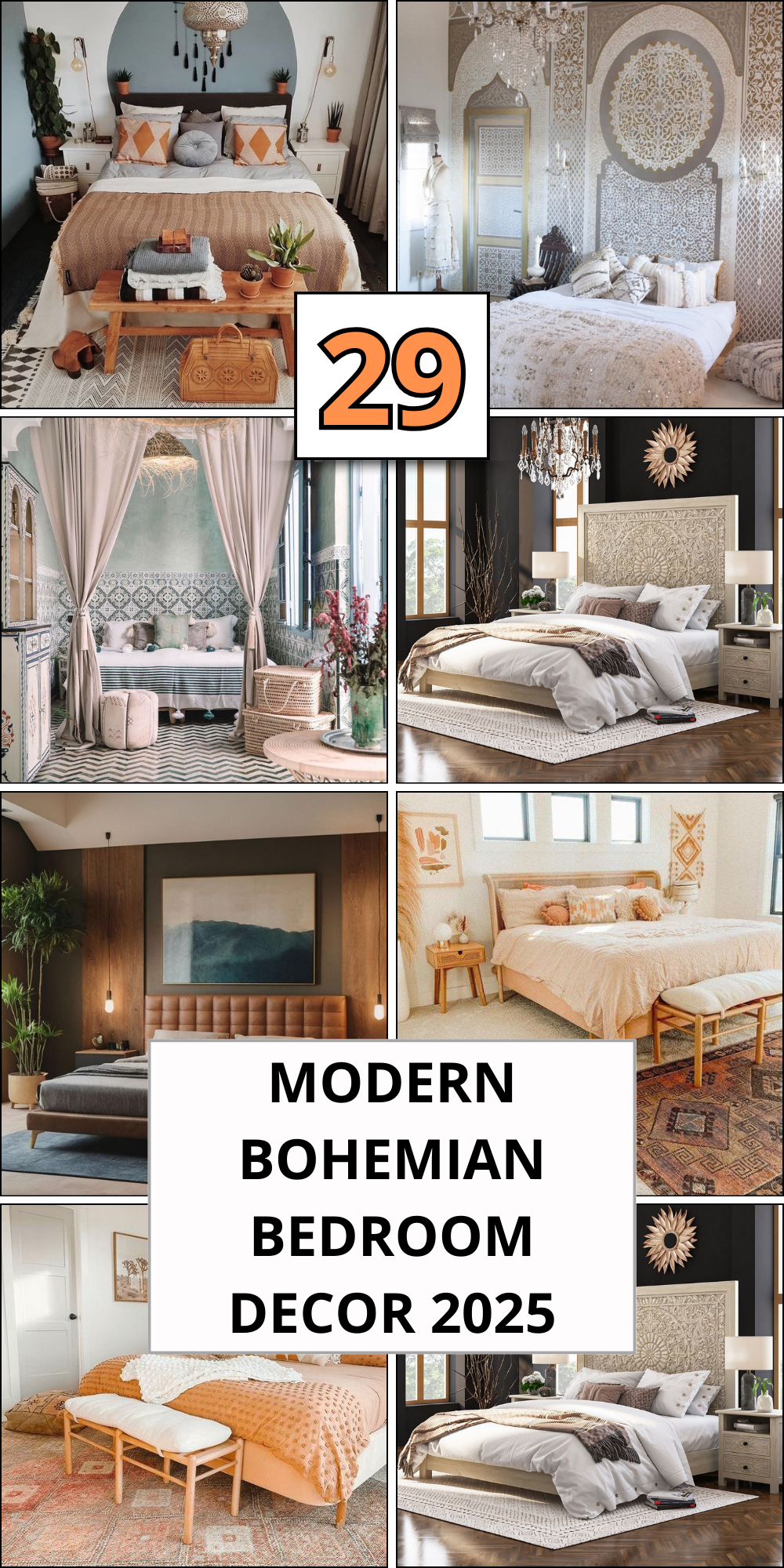 29 Modern Bohemian Bedroom Decor Ideas for a Trendy 2025 Home ...