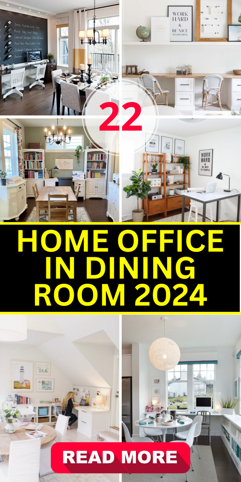 22 Chic Home Office in Dining Room Designs for Small Spaces - placeideal.com