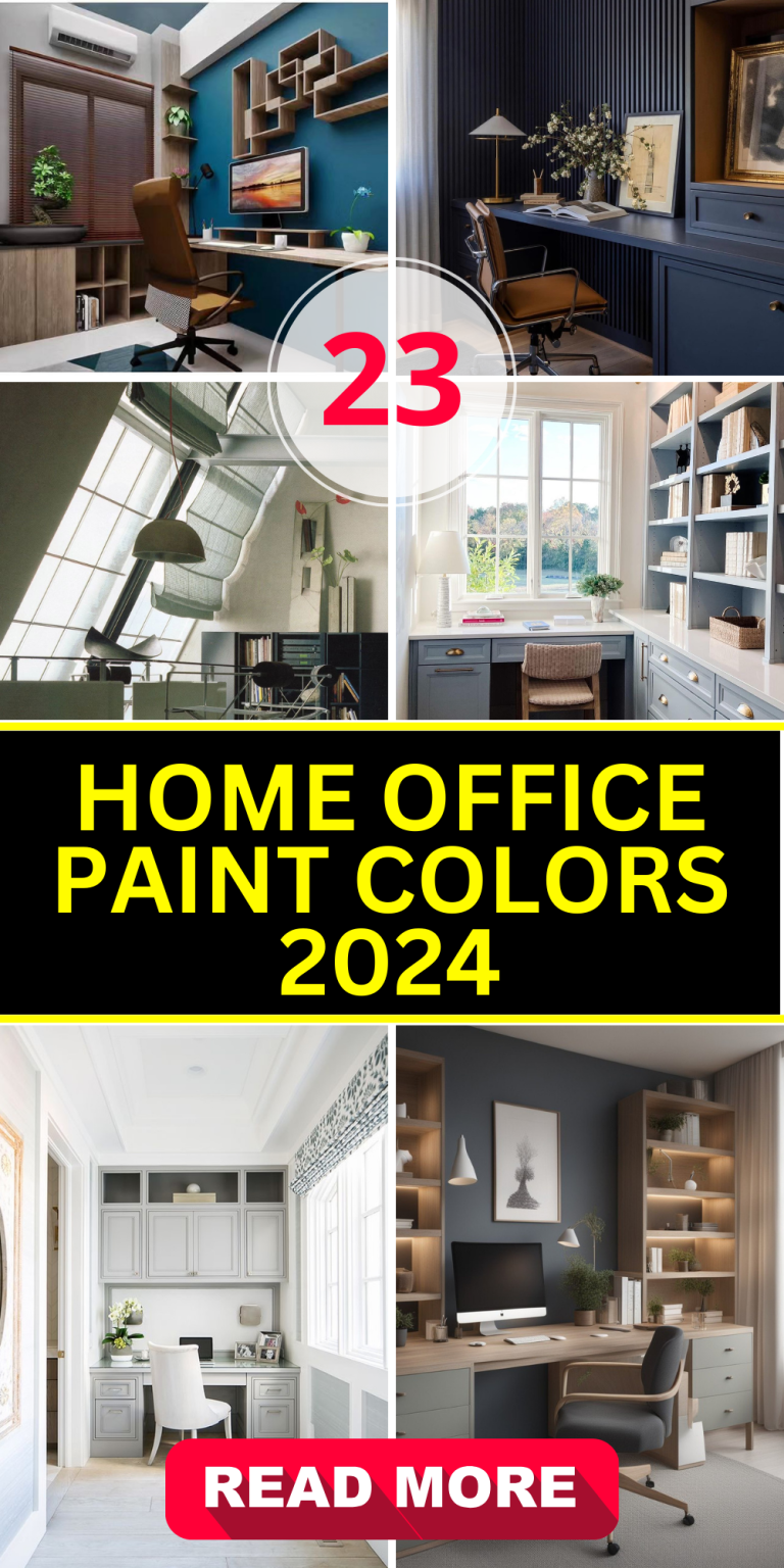 Explore Top 23 Home Office Paint Colors 2024 for Stylish Workspaces ...