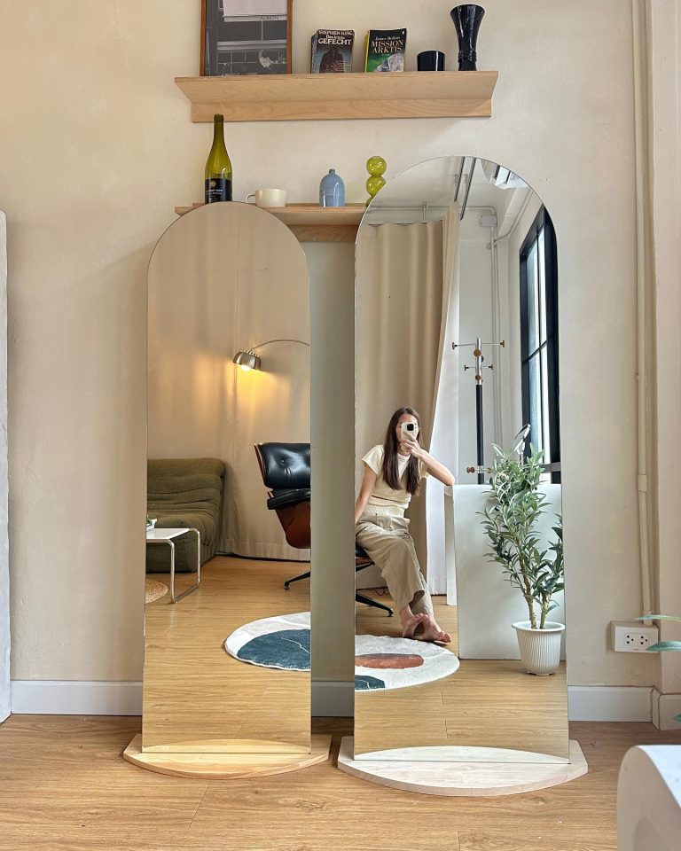 35 Trending Standing Mirror Decorating Ideas for Modern Homes ...