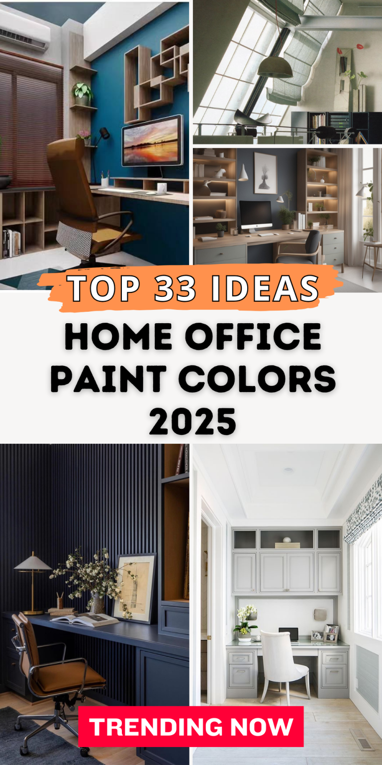 Explore Top 33 Home Office Paint Colors 2025 for Stylish Workspaces ...