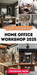 34 Unique Home Office Workshop Ideas for Inspired Productivity ...