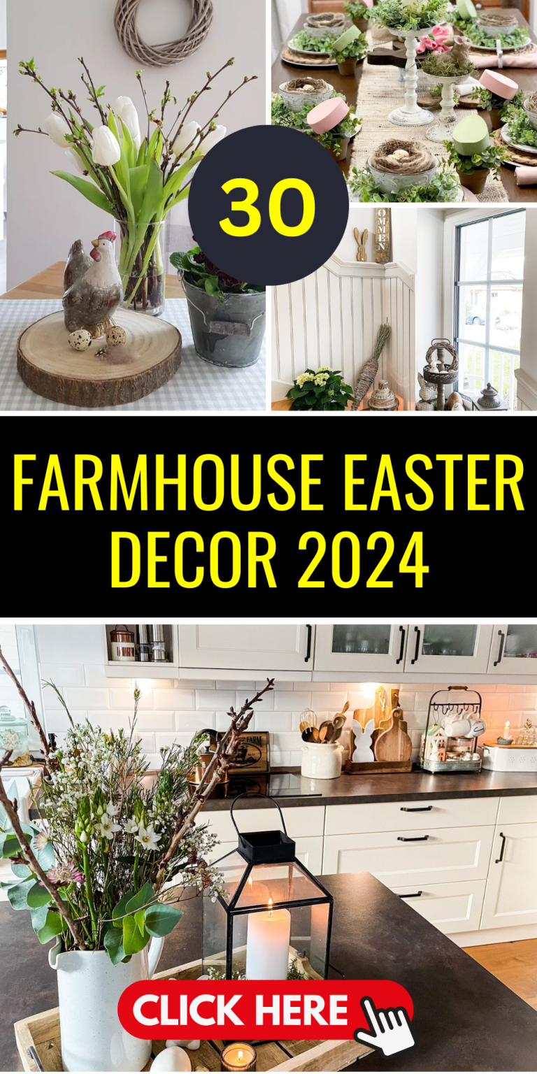 30 Fresh Farmhouse Easter Decor Ideas for a Chic 2025 Celebration ...