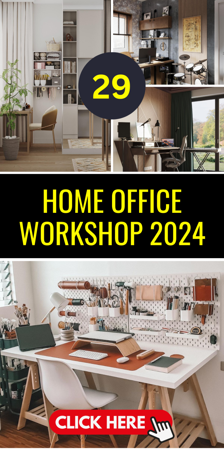 29 Unique Home Office Workshop Ideas for Inspired Productivity ...