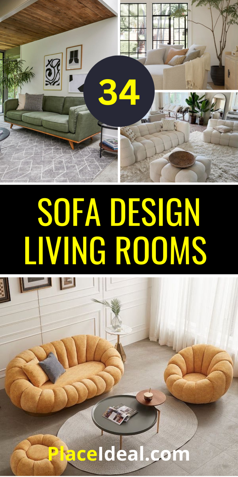 Explore 34 Sofa Design Trends for Stylish Living Rooms - placeideal.com