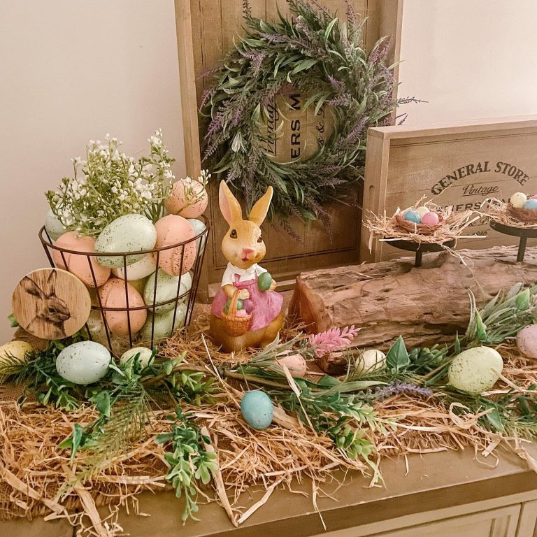30 Fresh Farmhouse Easter Decor Ideas for a Chic 2025 Celebration ...