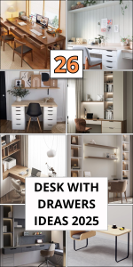 Explore 26 Trendsetting Desks with Drawers for 2025 - Innovate Your ...