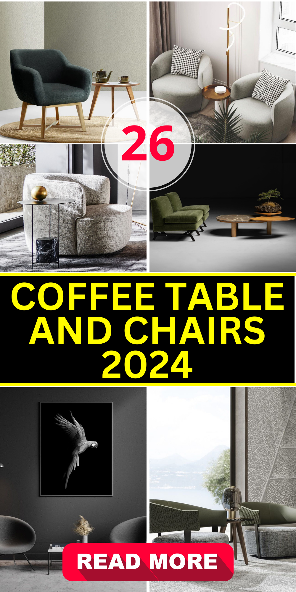 Elevate Your Space with 26 Trending Coffee Table and Chair Sets for ...