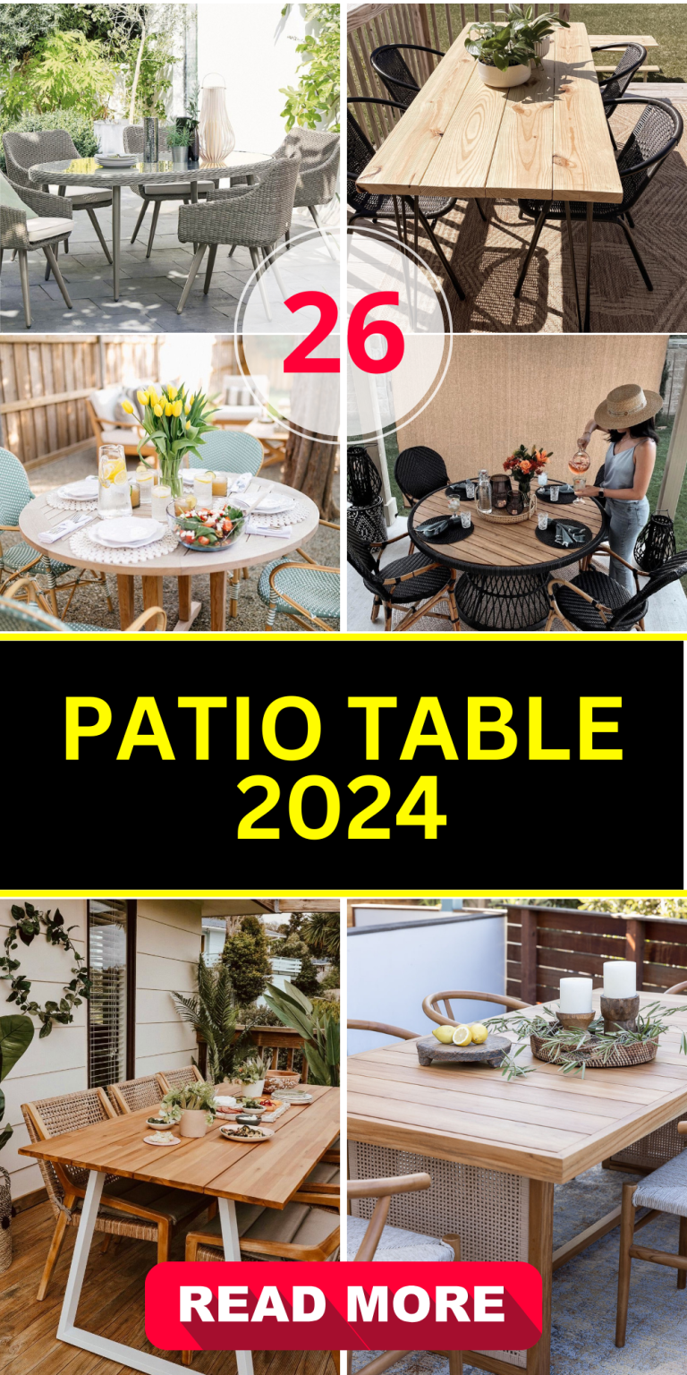 Top 26 Patio Table Styles 2025 - Modern Outdoor Dining Inspiration ...