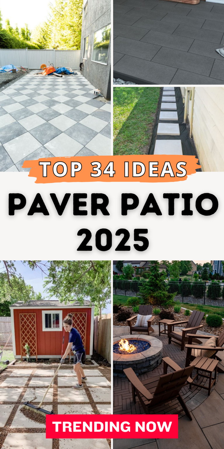 Explore 34 Paver Patio Designs: Top Outdoor Trends 2025 - placeideal.com