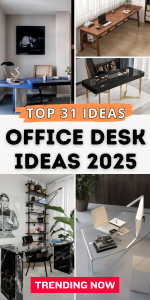 31 Office Desk 2025 Designs: Elevate Your Workspace Aesthetics ...