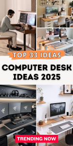 Top 33 Computer Desk Designs 2025: Transform Your Workspace Now ...