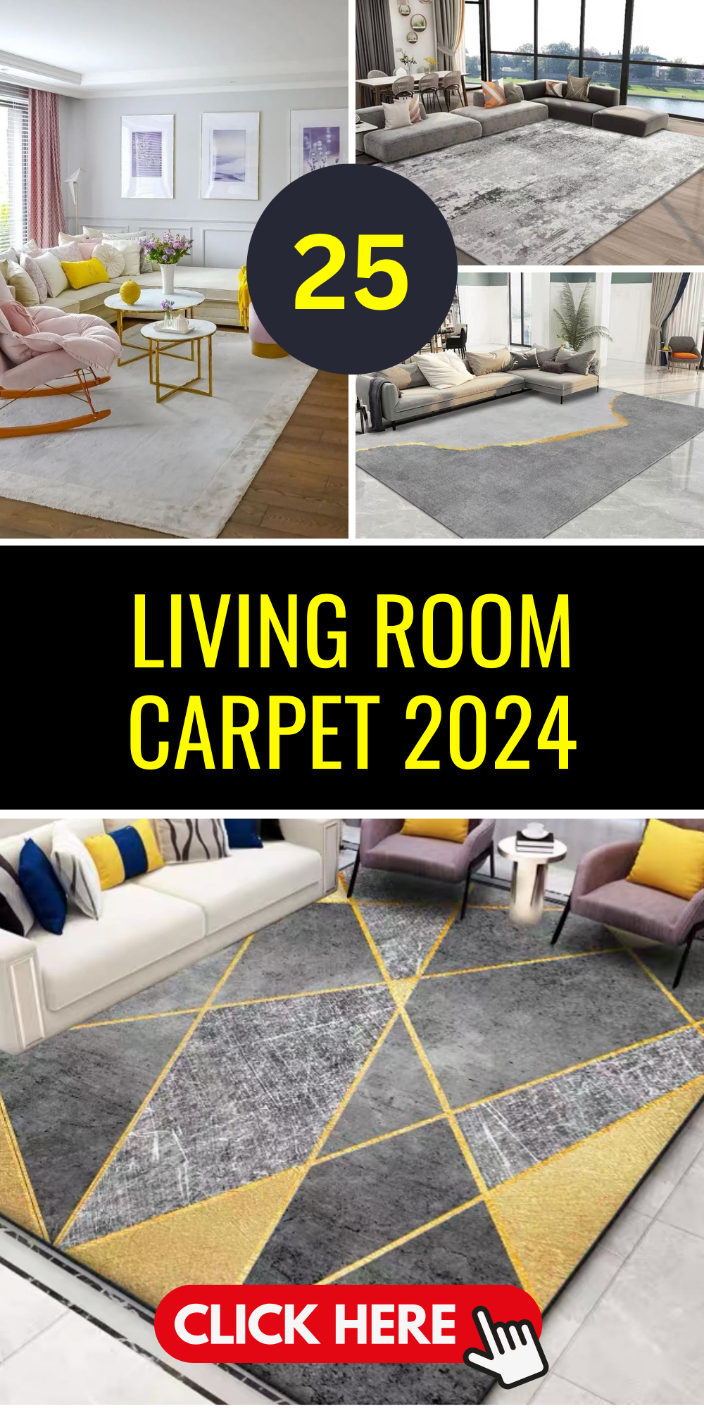 25 Living Room Carpet 2025 Trends: Transform Your Space - placeideal.com