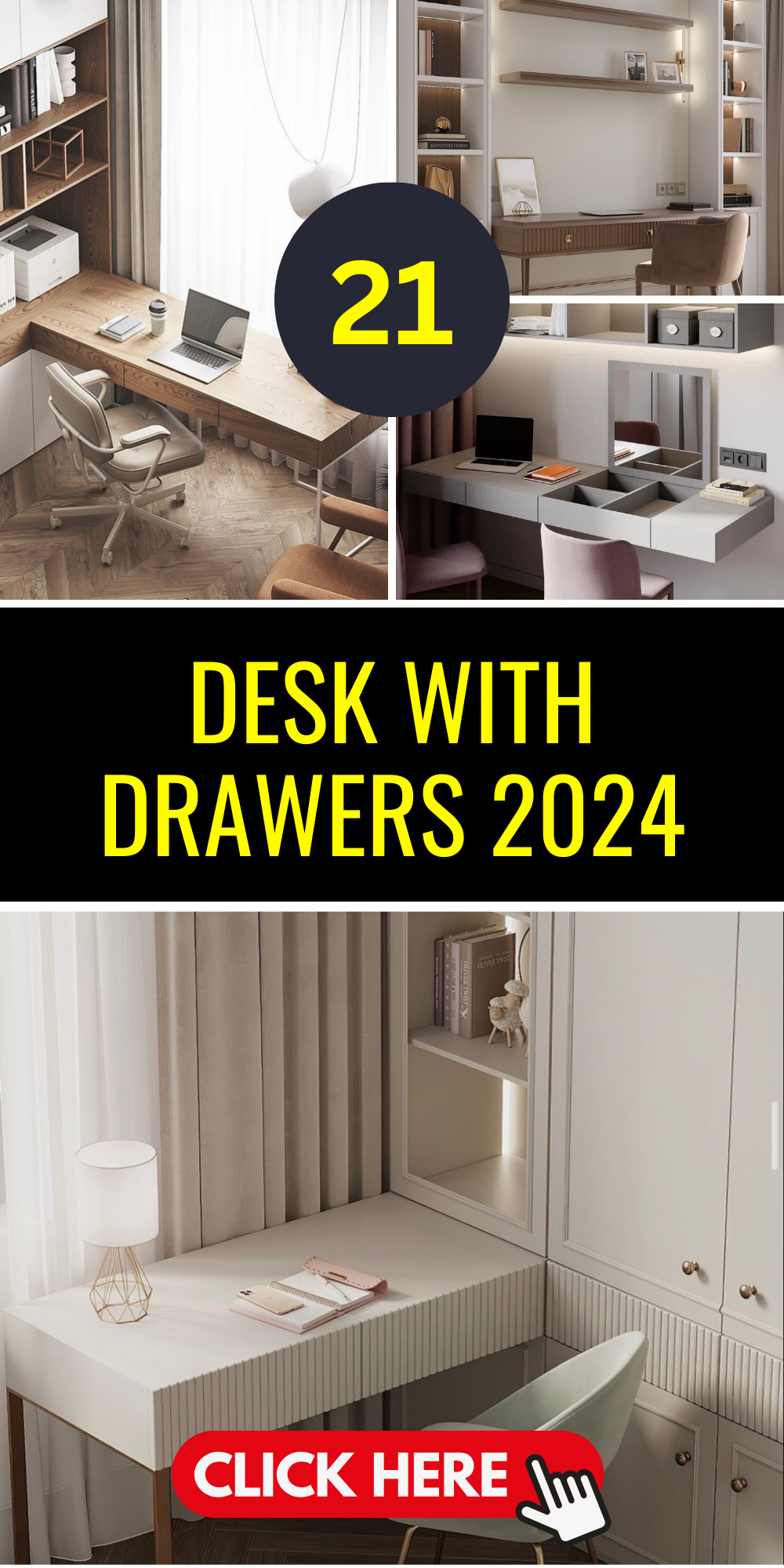 Explore 21 Trendsetting Desks with Drawers for 2025 - Innovate Your ...