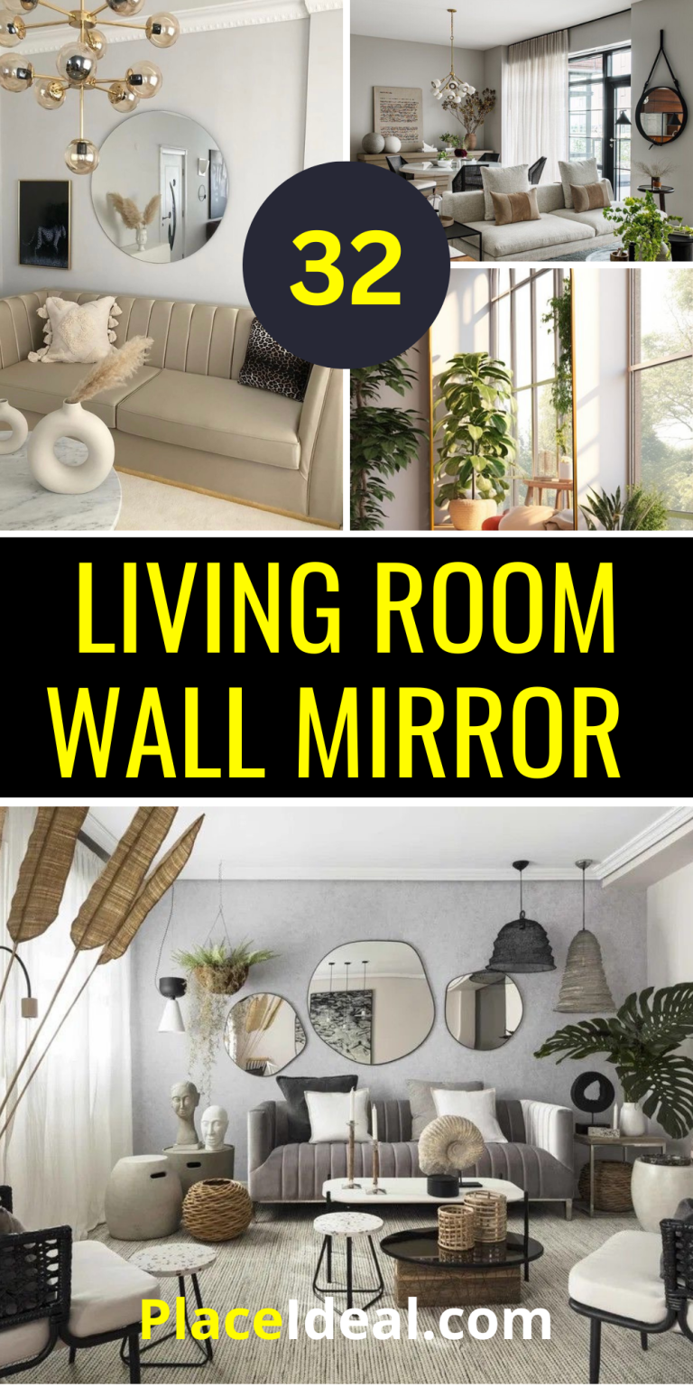 32 Top Living Room Wall Mirror Trends - Reflect Your Style - placeideal.com
