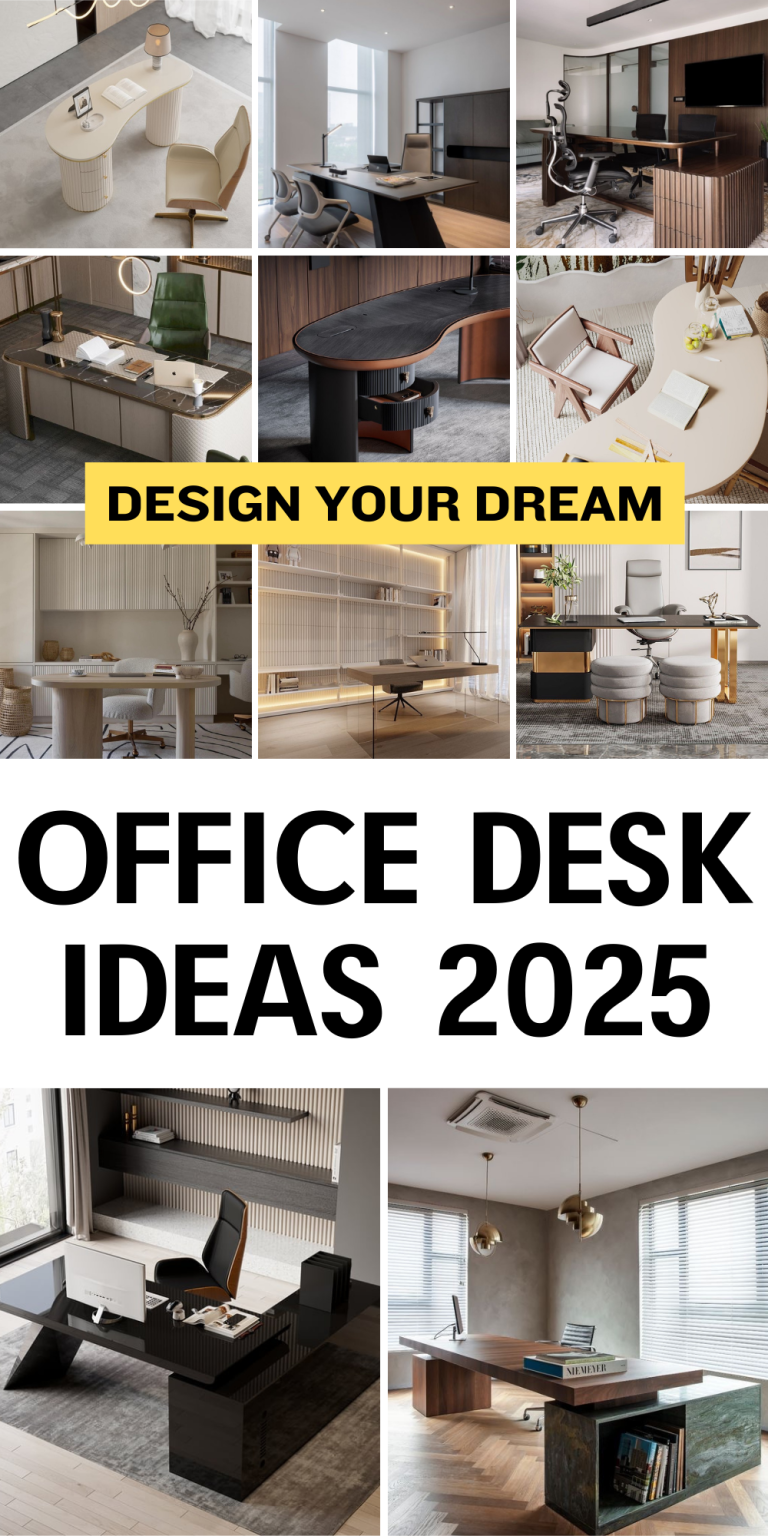 31 Office Desk 2025 Designs: Elevate Your Workspace Aesthetics ...