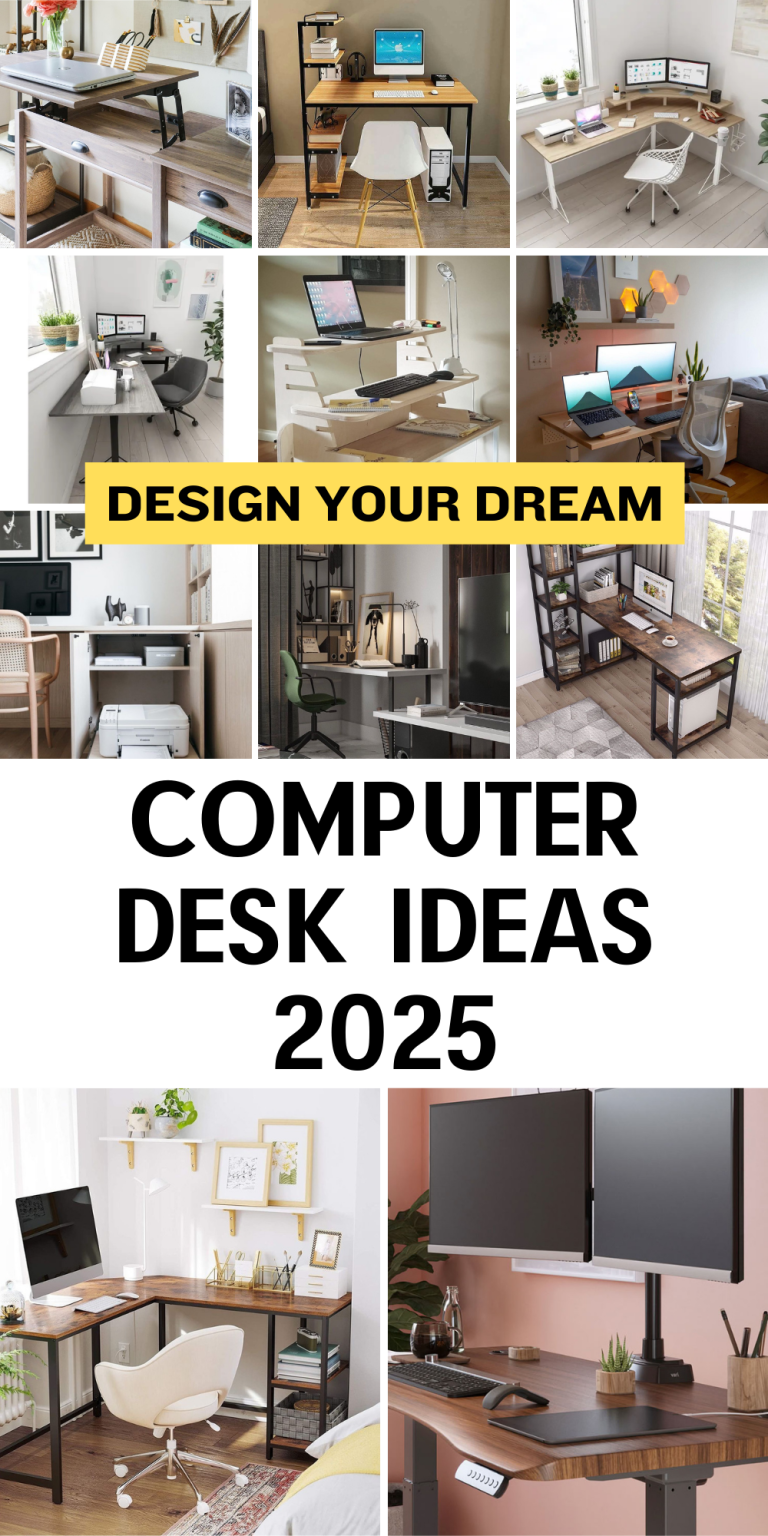 Top 33 Computer Desk Designs 2025: Transform Your Workspace Now ...