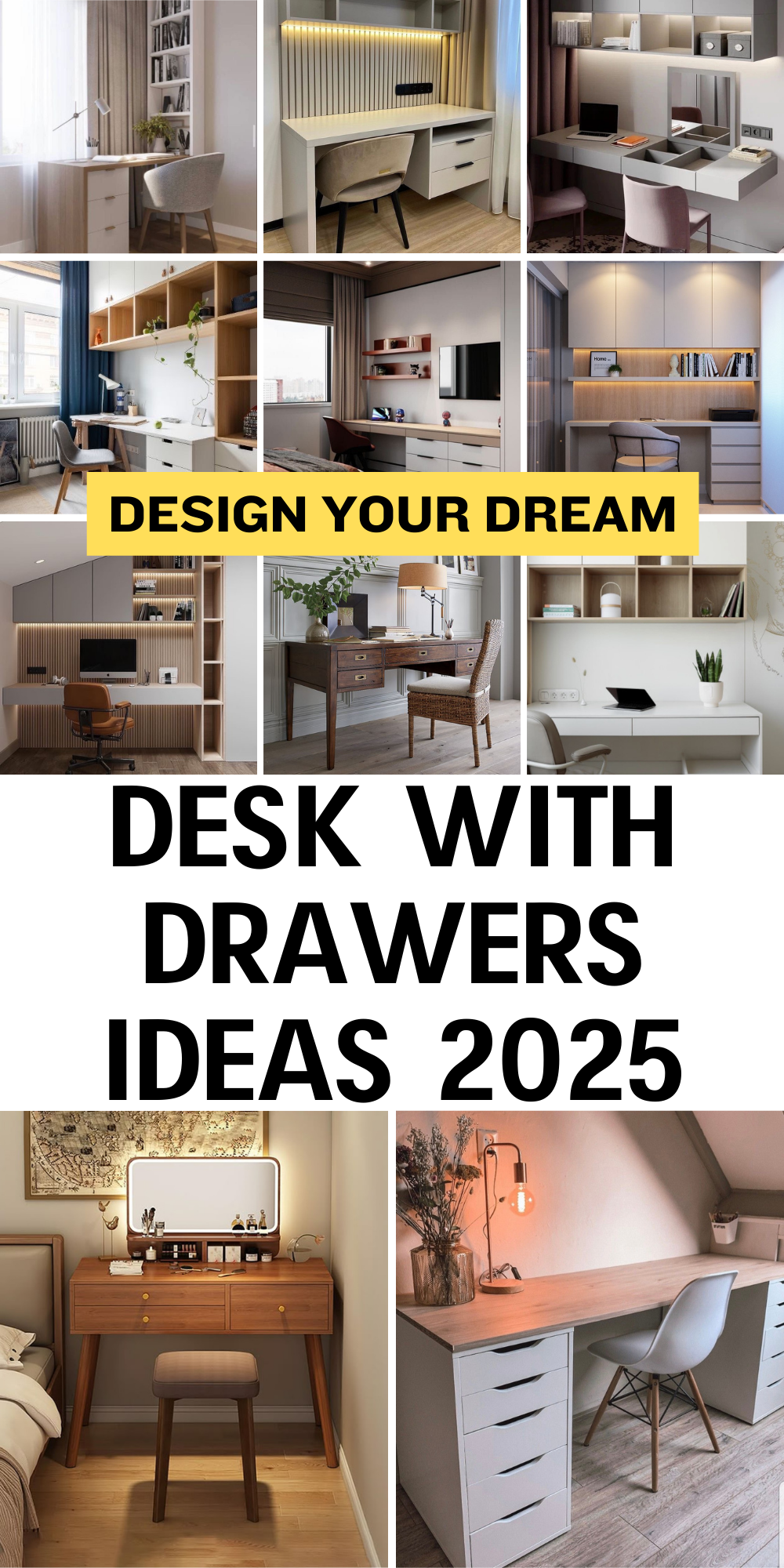 Explore 26 Trendsetting Desks with Drawers for 2025 - Innovate Your ...