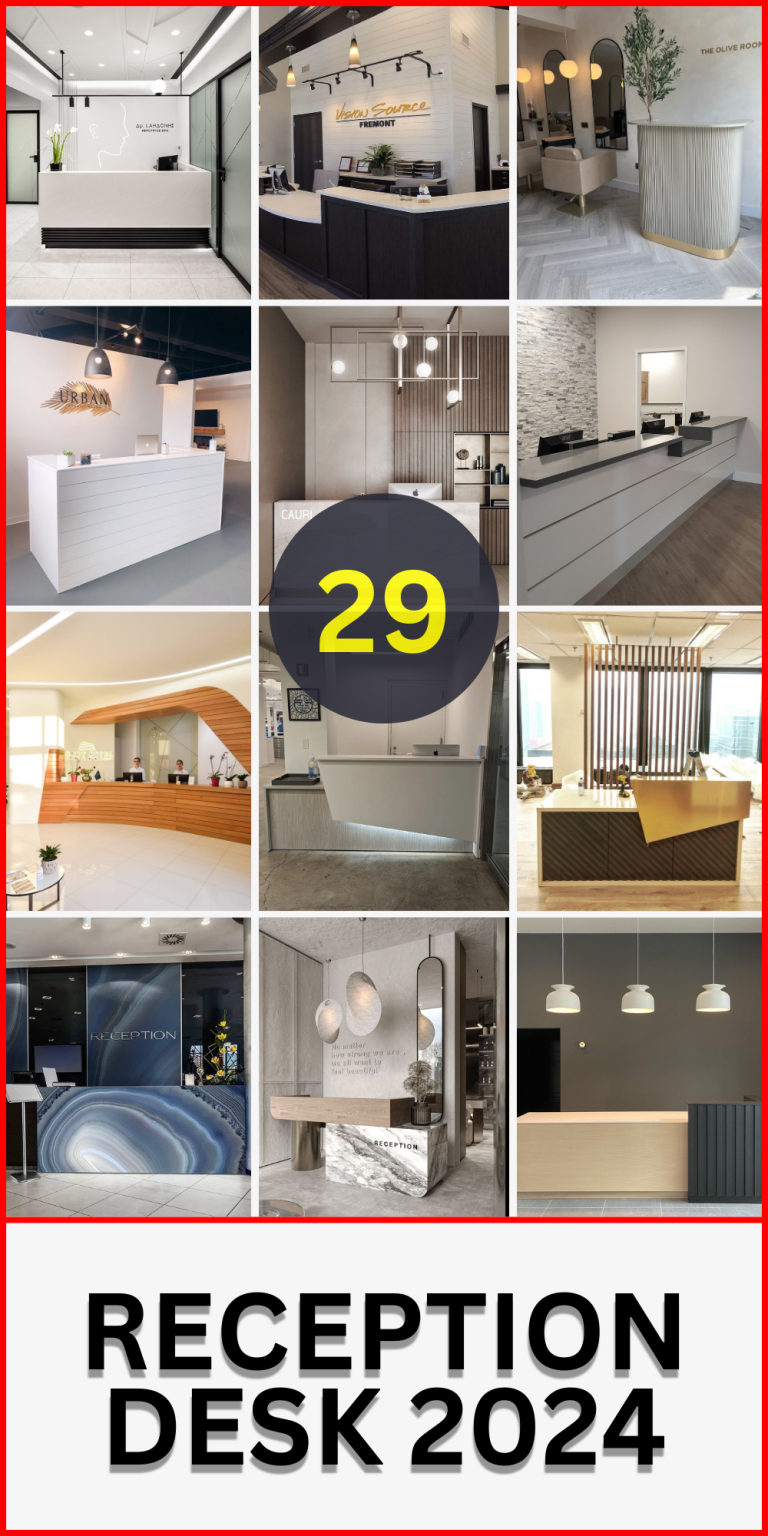 Discover 29 Trendsetting Reception Desk Designs for 2024 - placeideal.com