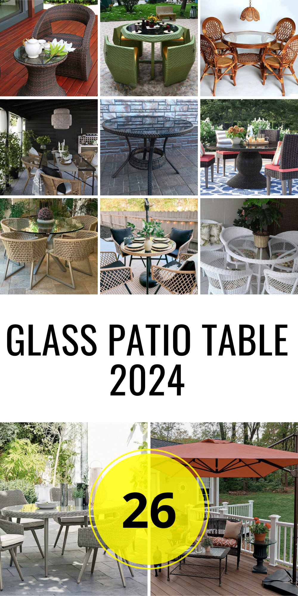 Discover Top 26 Glass Patio Table Styles for 2025 - Outdoor Elegance ...