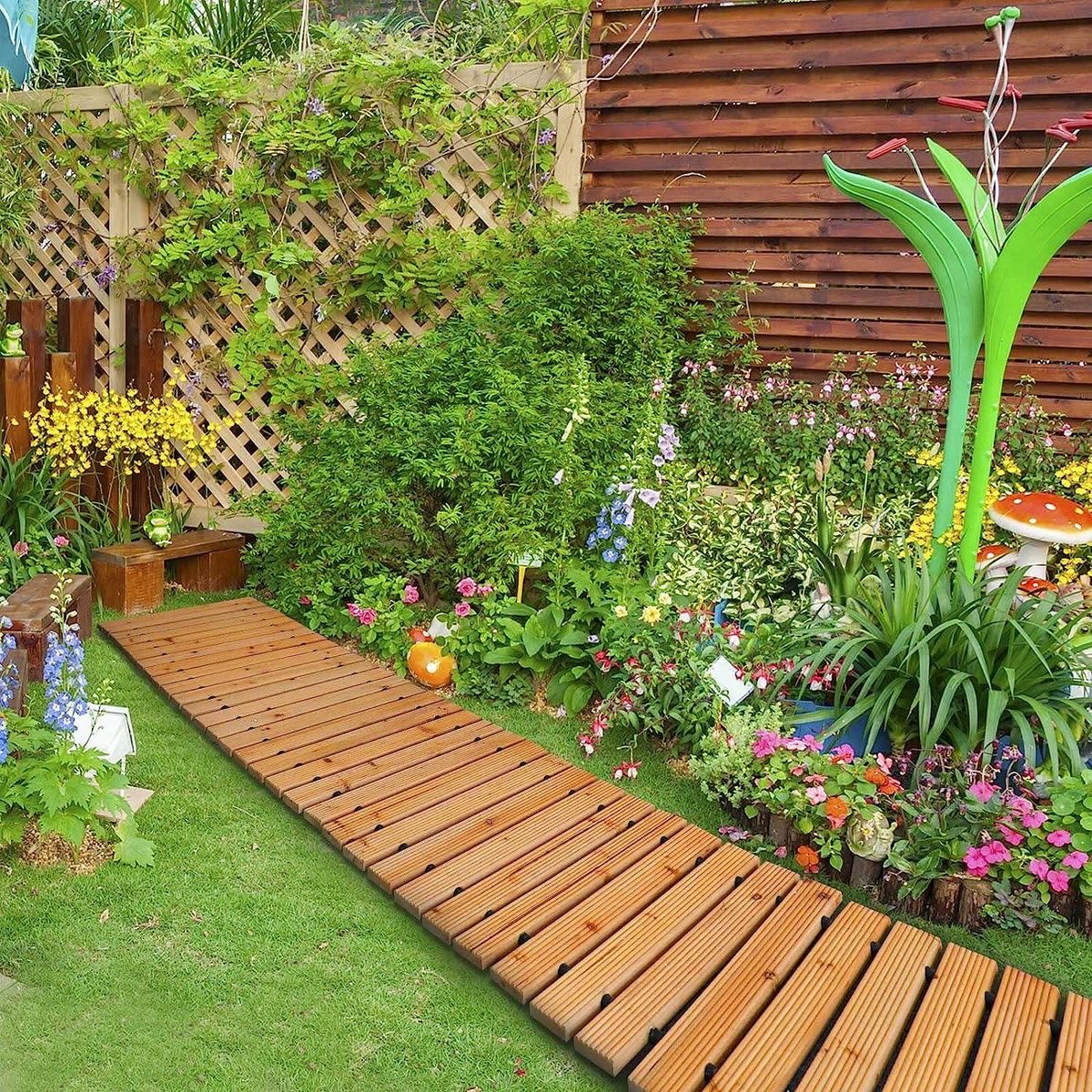 Top 25 Wooden Walkway Designs 2025 - Transform Your Outdoor Space ...
