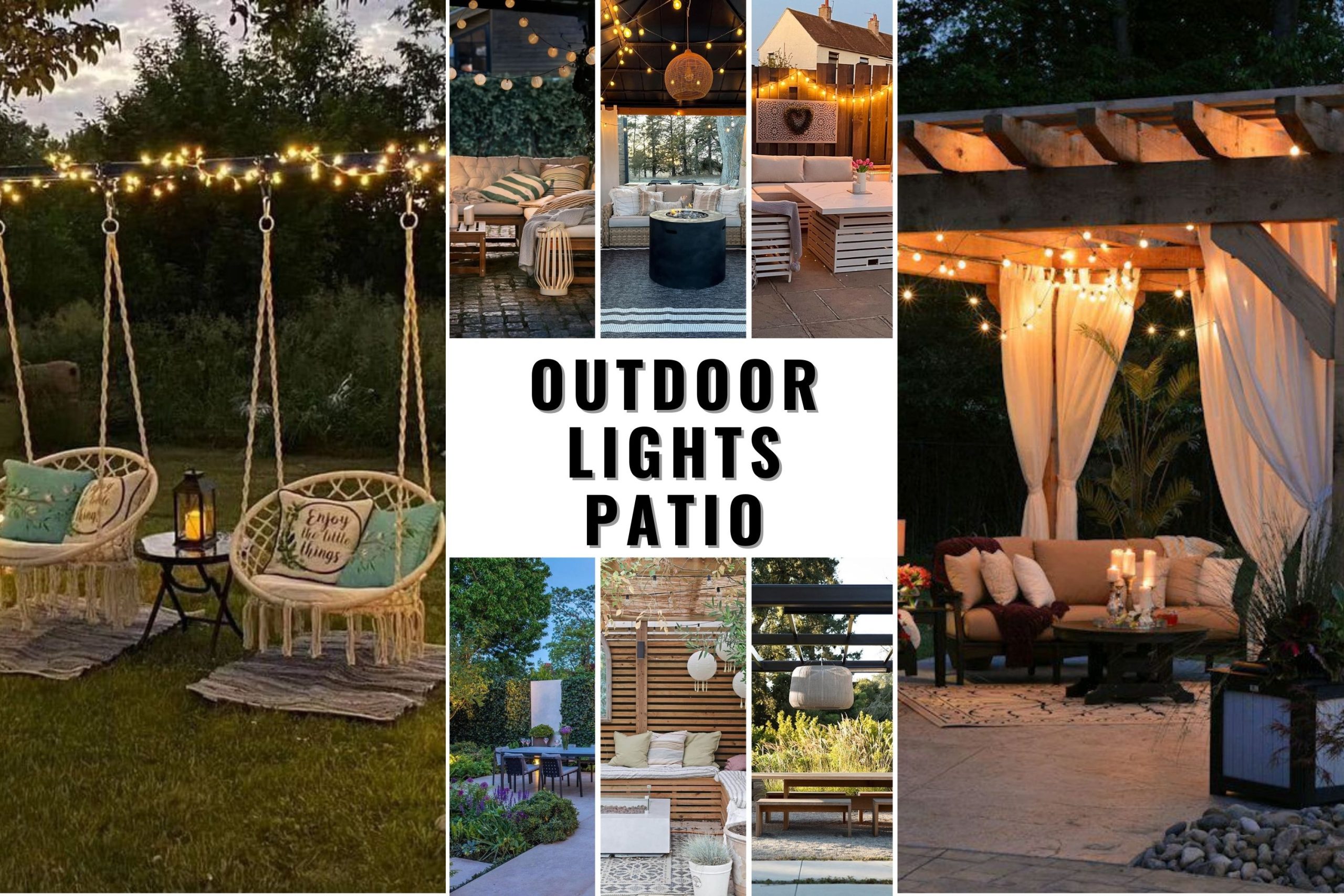 36 Outdoor Lights Patio Ideas for Every Style and Occasion - placeideal.com