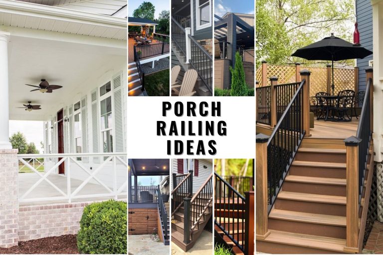 26 Porch Railing Ideas to Transform Your Home's Exterior - placeideal.com