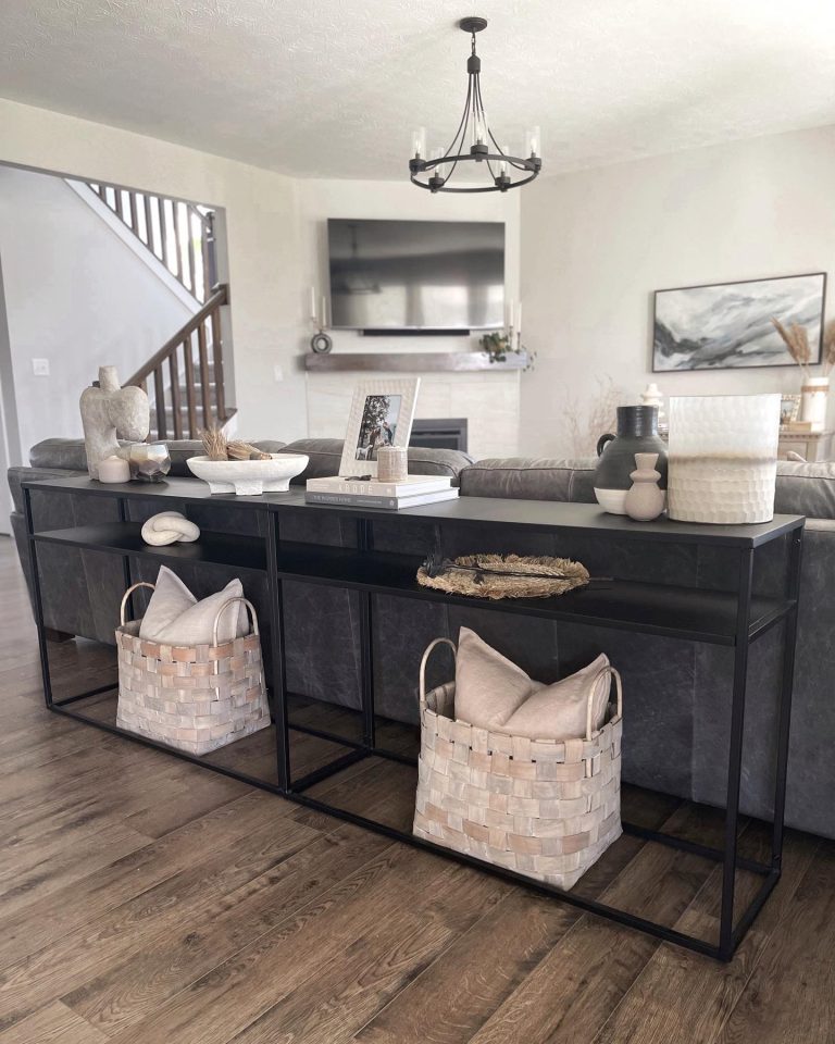 29 Sofa Table Decor Ideas to Transform Your Living Space Elegantly ...