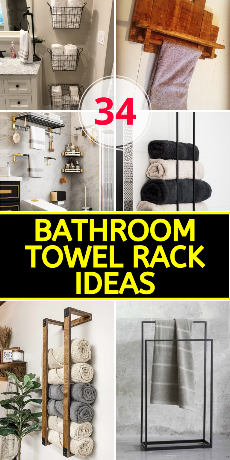 34 Unique Towel Rack Ideas to Elevate Your Bathroom Decor - placeideal.com