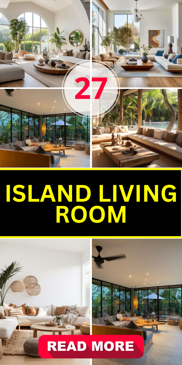 27 Island Living Room Inspirations for Tranquil Home Decor - placeideal.com