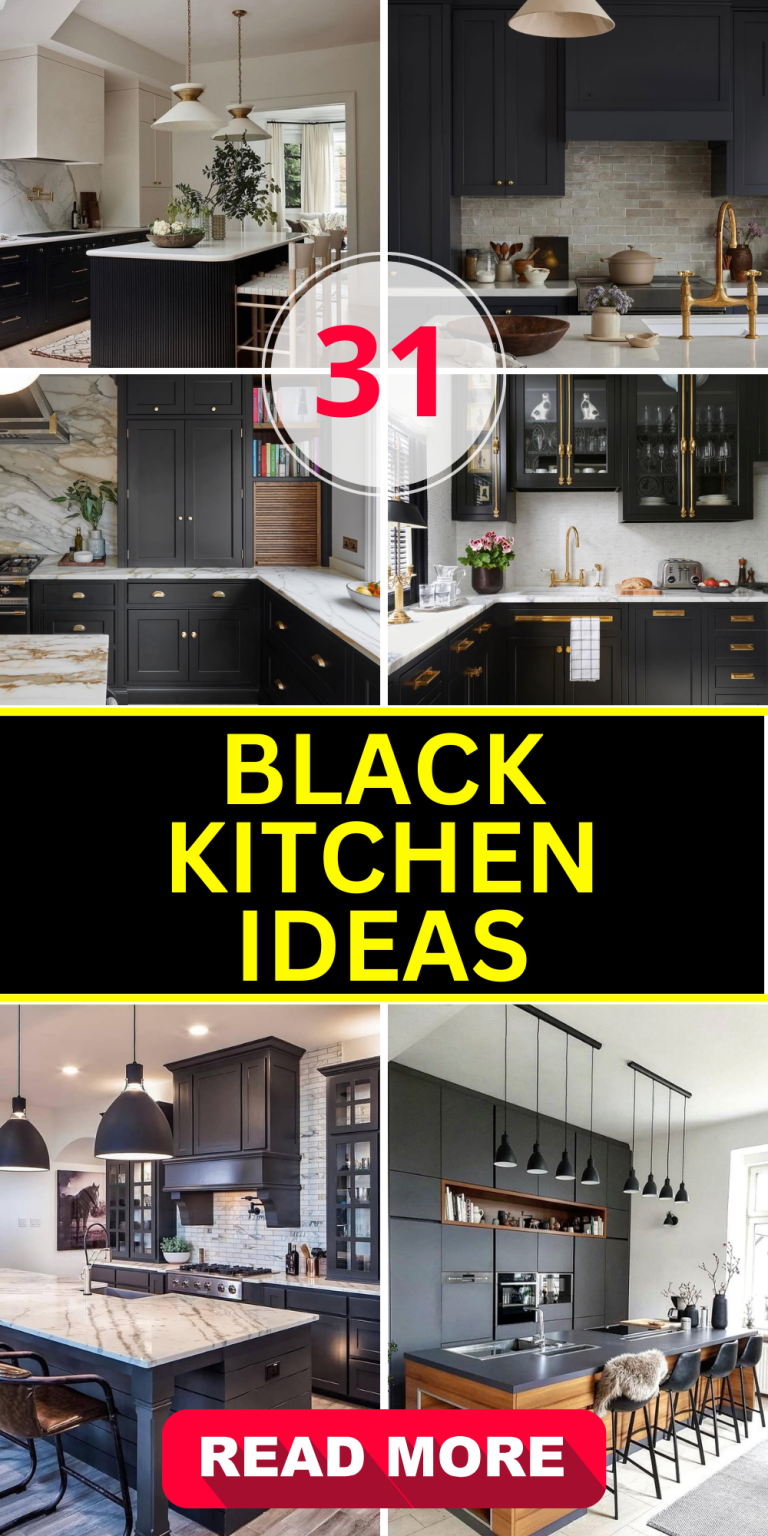 31 Black Kitchen Ideas for Chic & Versatile Cooking Spaces - placeideal.com