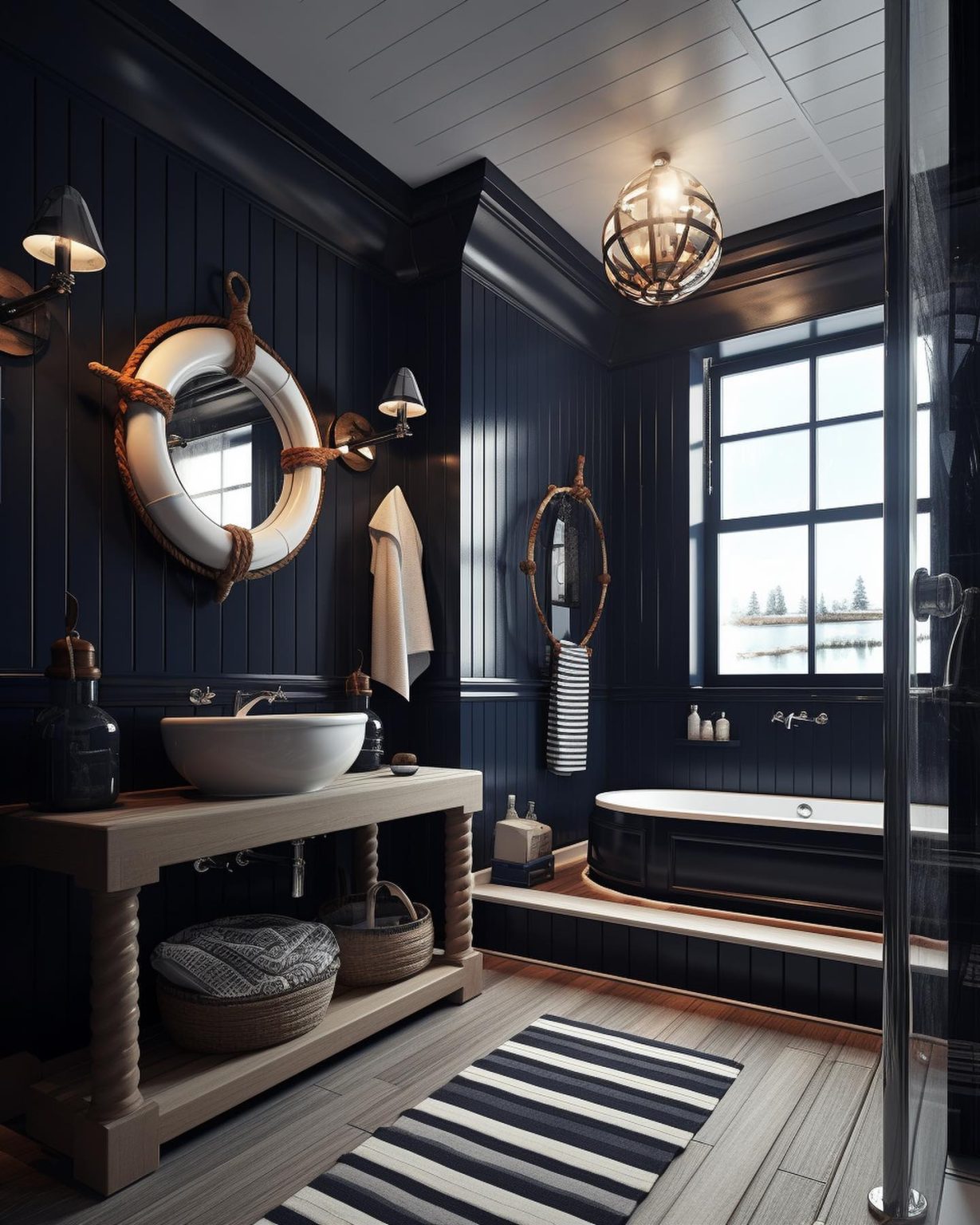 Explore 33 Nautical Bathroom Ideas for Maritime-Inspired Elegance ...