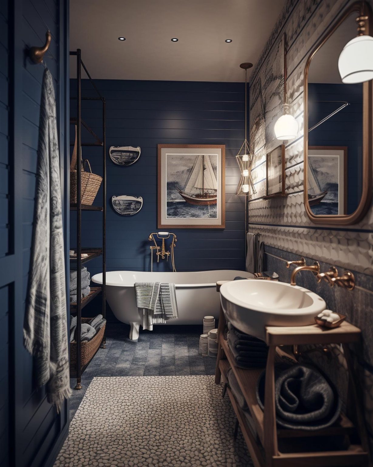 Explore 33 Nautical Bathroom Ideas for Maritime-Inspired Elegance ...