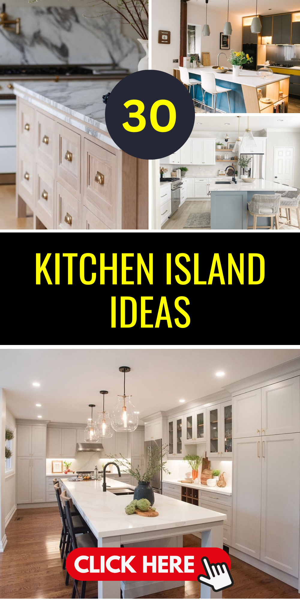 Top 30 Kitchen Island Ideas – Transform Your Space with Style | Home ...