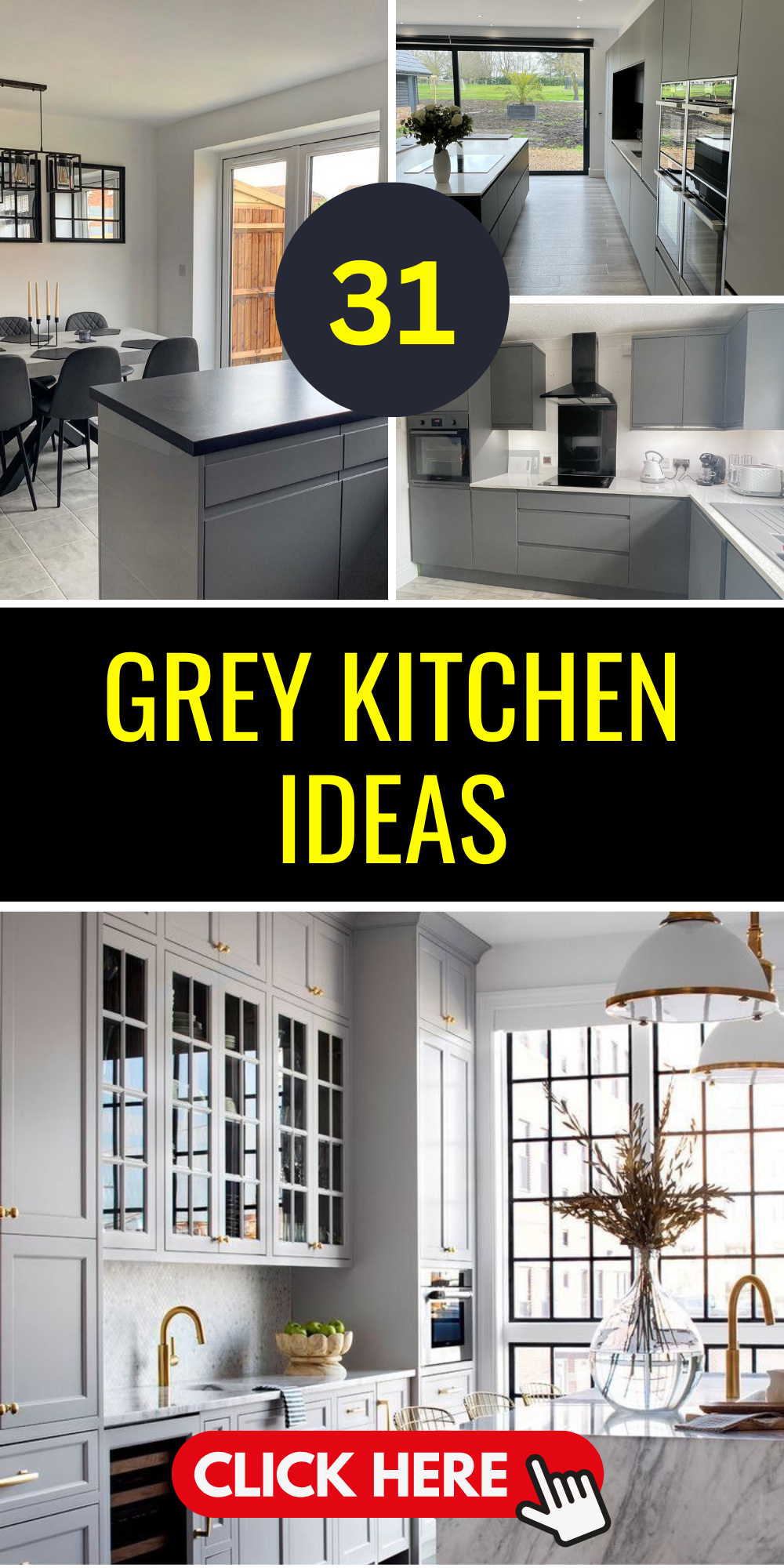 Top 31 Grey Kitchen Ideas - Blend Elegance & Functionality in Design ...