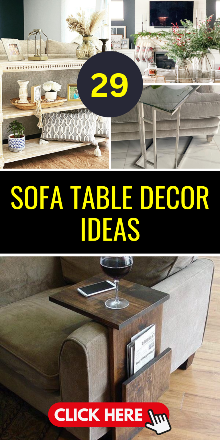 29 Sofa Table Decor Ideas to Transform Your Living Space Elegantly ...