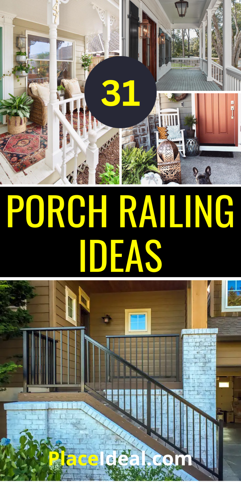 31 Porch Railing Ideas to Transform Your Home's Exterior - placeideal.com