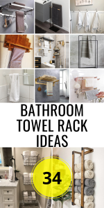 34 Unique Towel Rack Ideas to Elevate Your Bathroom Decor - placeideal.com