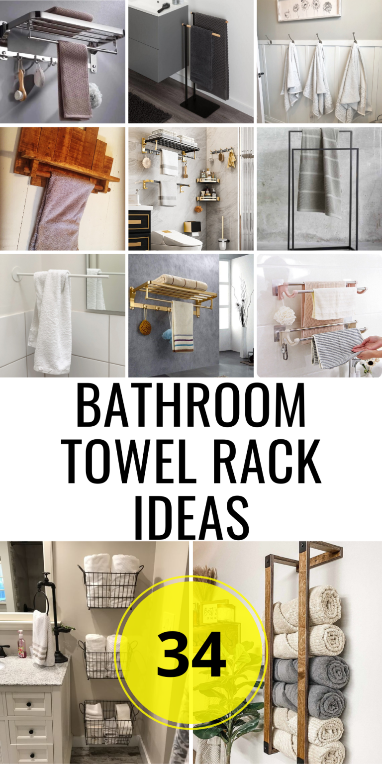34 Unique Towel Rack Ideas to Elevate Your Bathroom Decor - placeideal.com