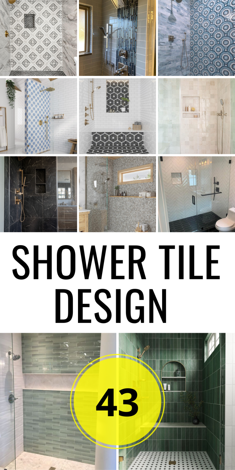 Unique Shower Tile Designs: 43 Inspirational Ideas for Your Bathroom ...