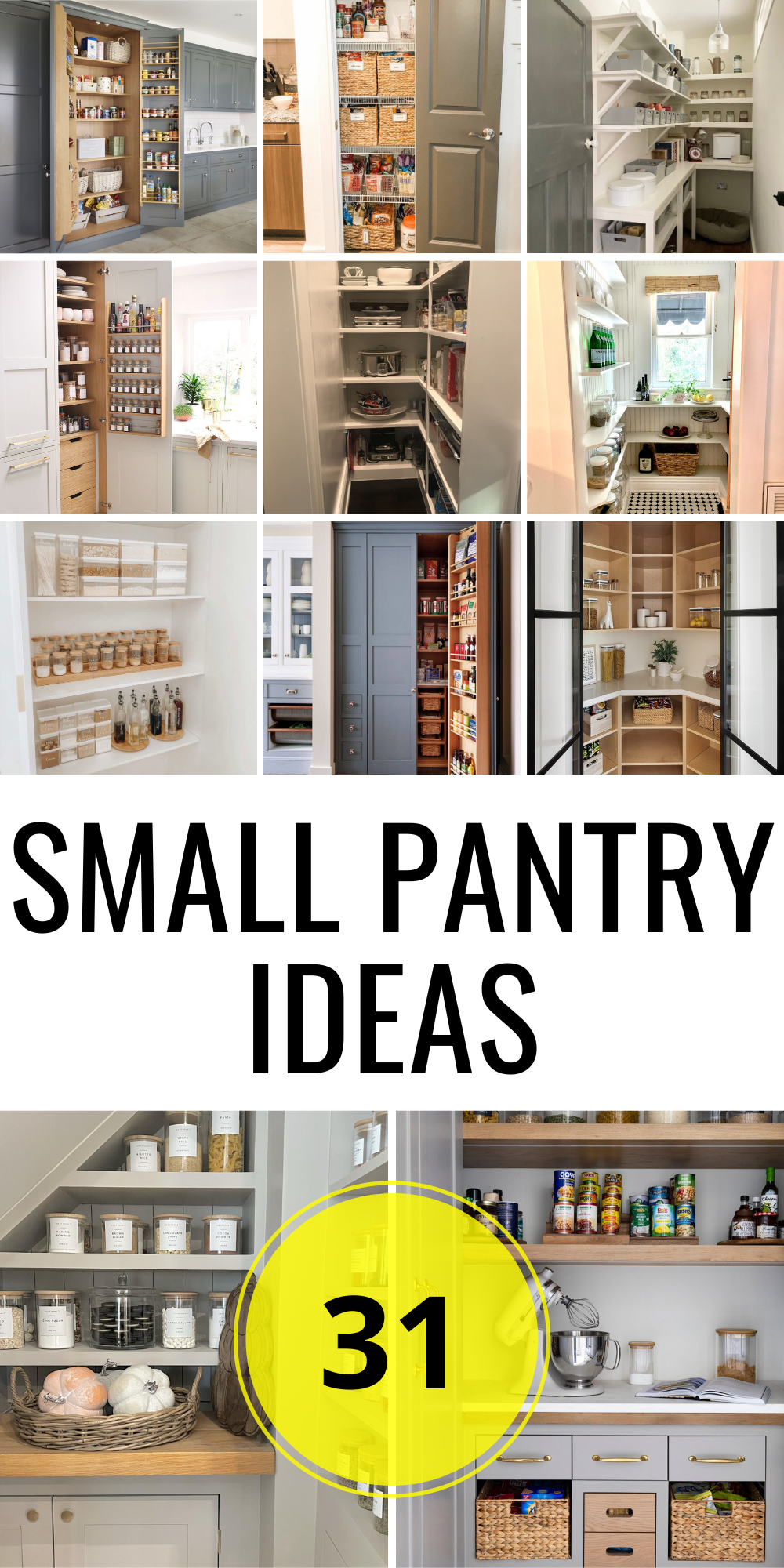 31 Small Pantry Ideas to Maximize Your Kitchen Space Efficiently ...