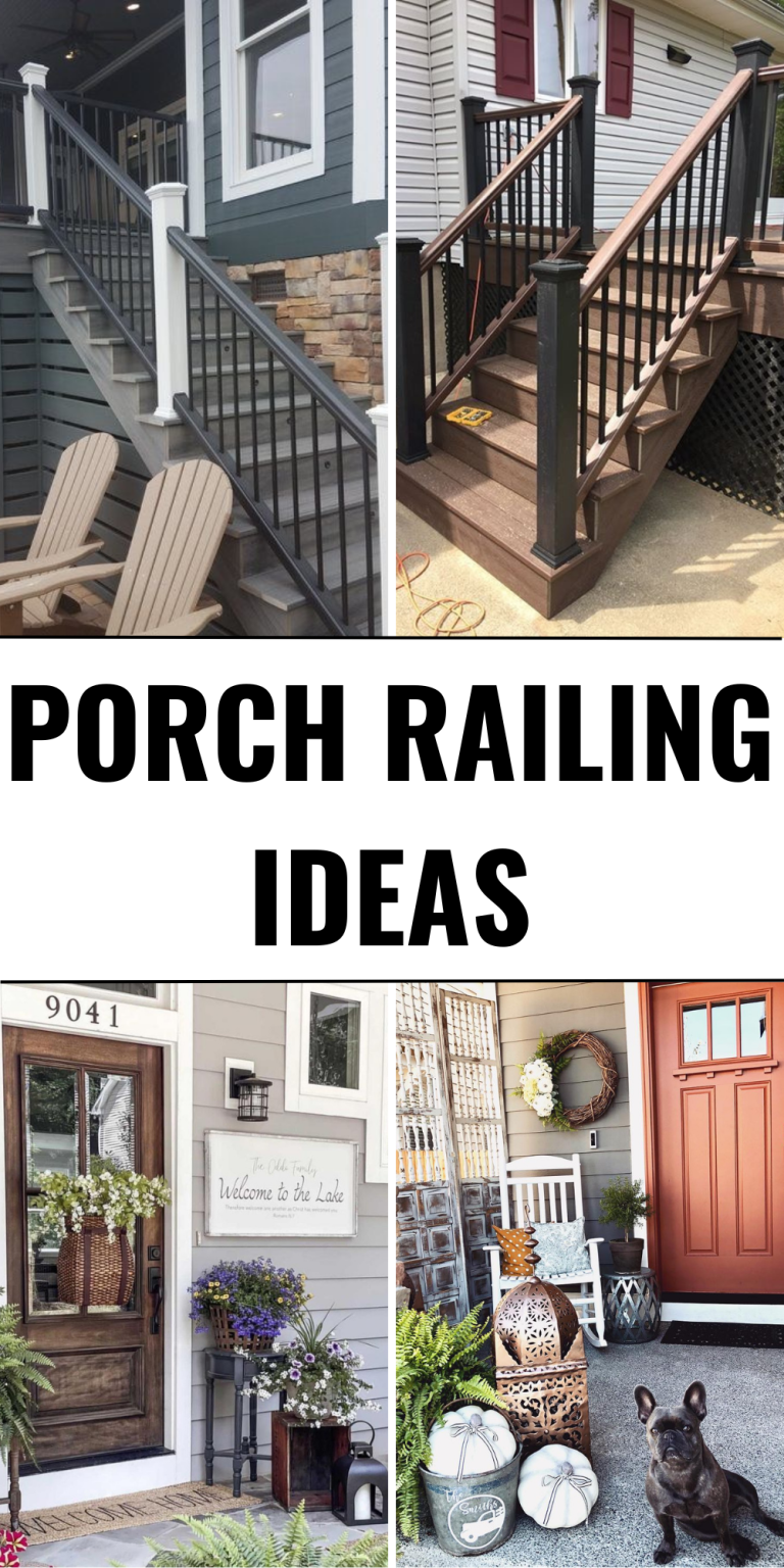 31 Porch Railing Ideas to Transform Your Home's Exterior - placeideal.com