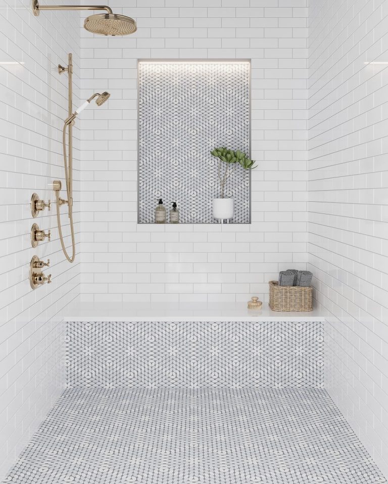 Unique Shower Tile Designs: 43 Inspirational Ideas for Your Bathroom - placeideal.com